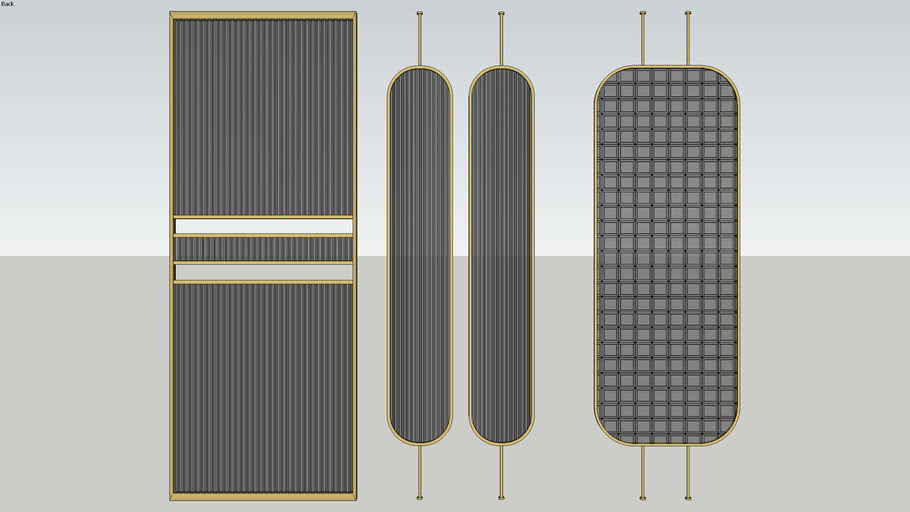 Modern glass partation | 3D Warehouse