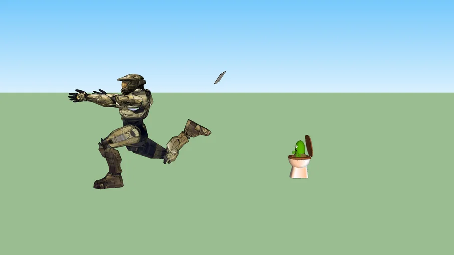 Master Chief Running for dear life | 3D Warehouse