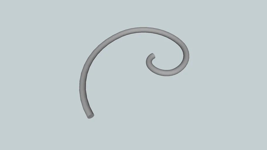 Spiral metal bar 04 | 3D Warehouse