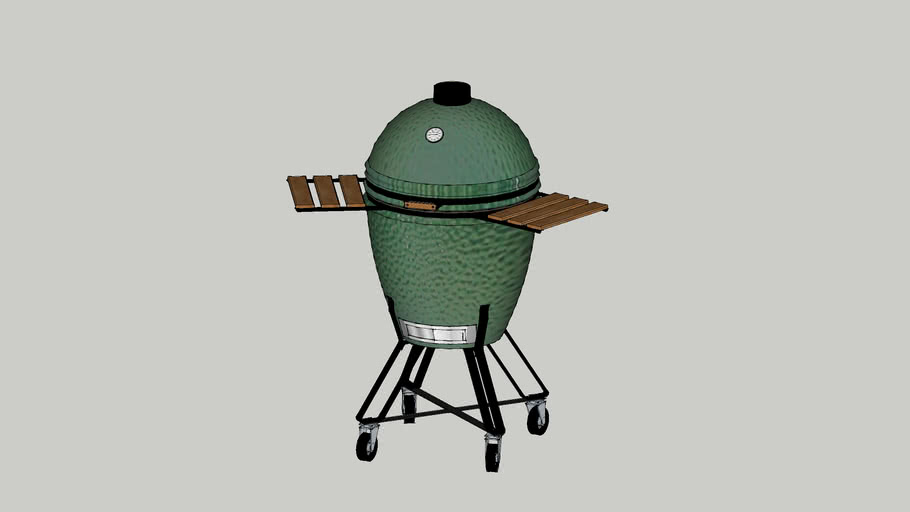 Big Green Egg Large Con Soporte de asador Big Green Egg | 3D Warehouse