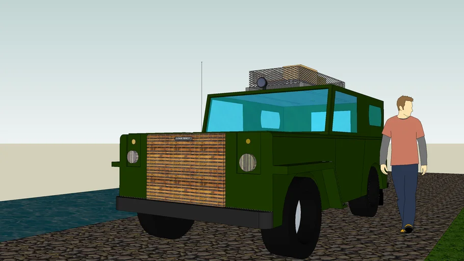 old car (land rover) | 3D Warehouse