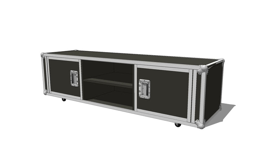 Meuble TV Flightcase | 3D Warehouse