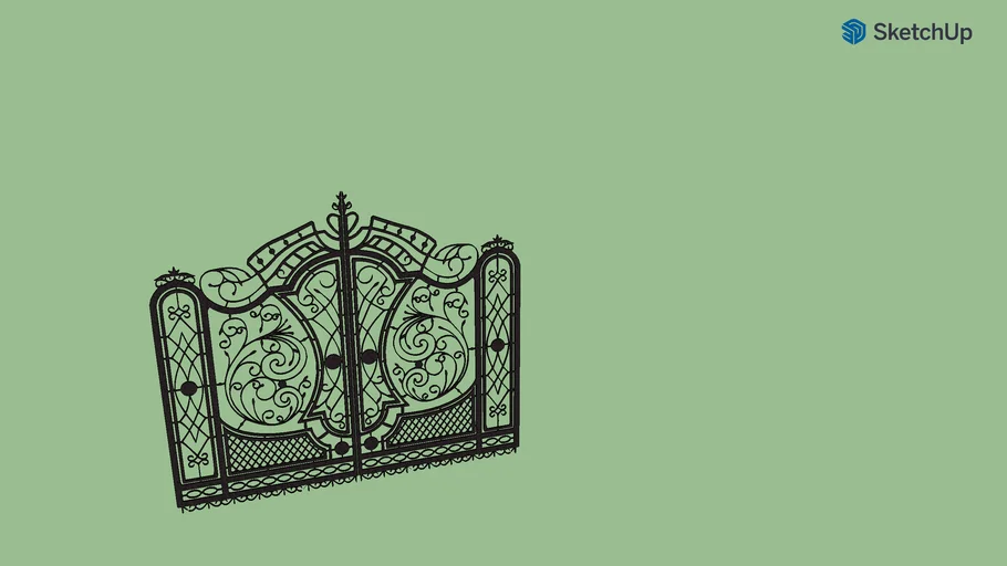 garden_fence_gate_15 | 3D Warehouse