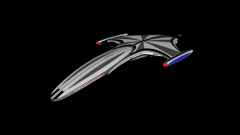 Star Trek USS Valkyrie and support fighters and shuttle (unfinished ...