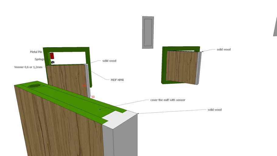 door construction | 3D Warehouse