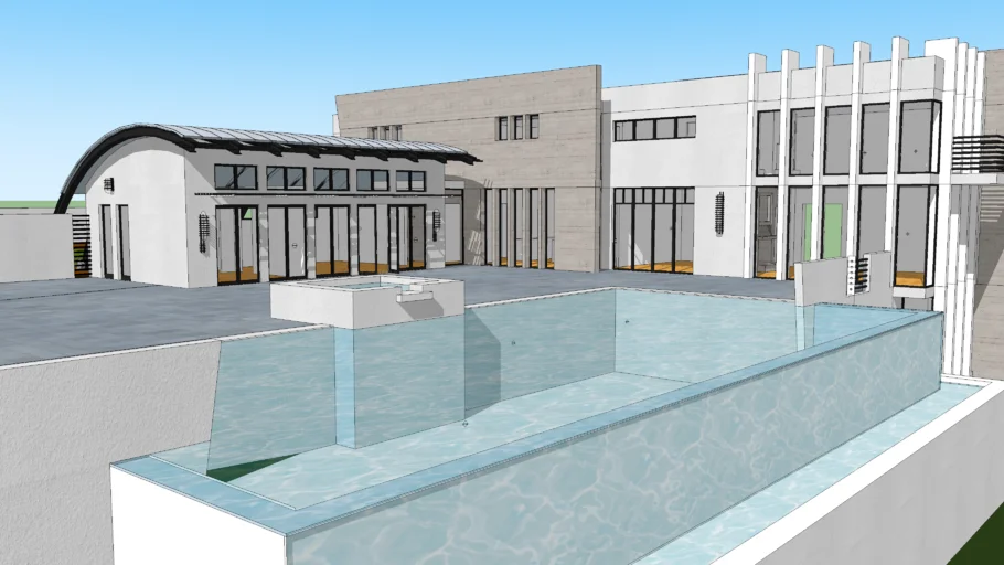 Modern House - Infinity Pool | 3D Warehouse