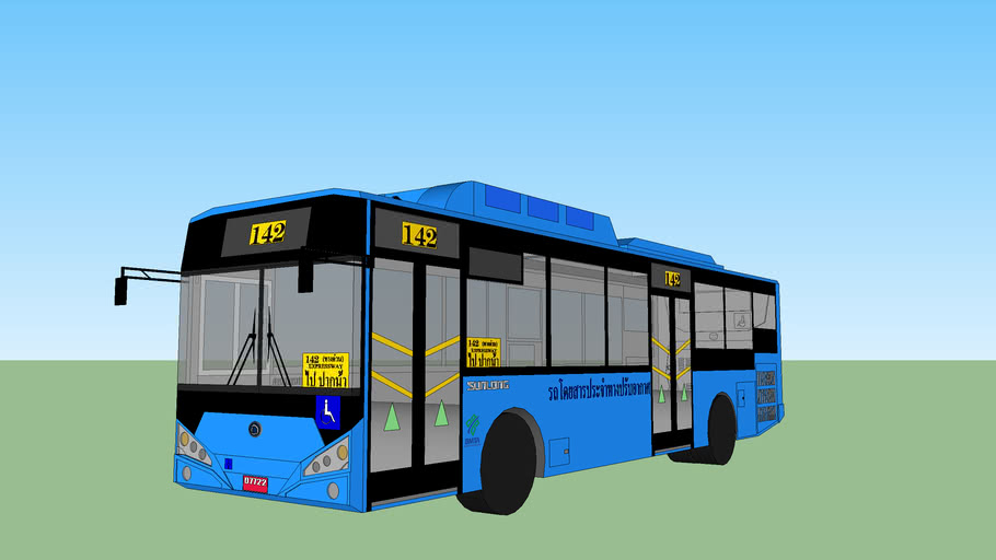 SUNLONG slk6129cng / 142 3-70490 (testing bus) | 3D Warehouse