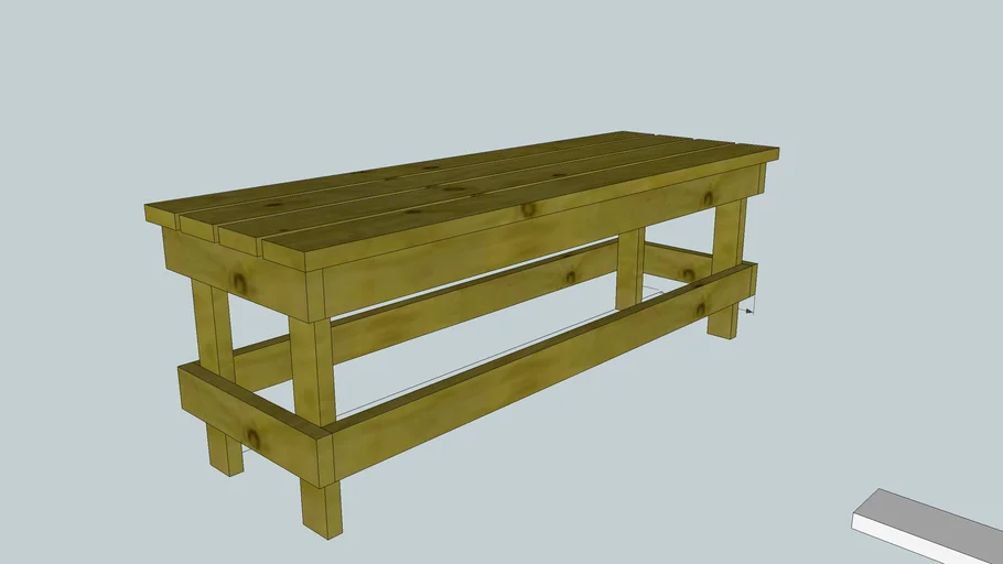 simple bench | 3D Warehouse