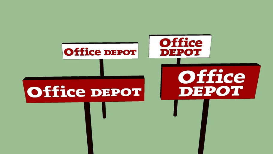 Office Depot Signs (New) | 3D Warehouse