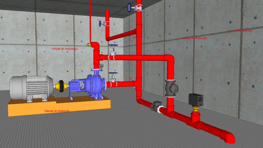 Instalação de Bomba de Incêndio - Tipo 1 | 3D Warehouse