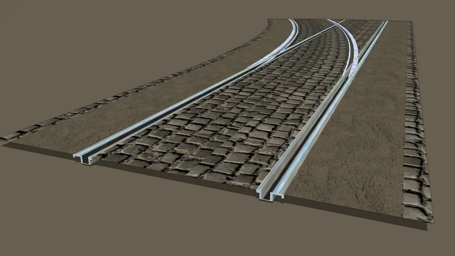 'Eco Rail.. 'Roadway Rail/Tram Track'...L/Point Old Steam Days.. | 3D ...