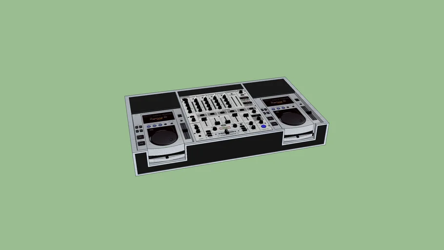 Hardcase DJ CDJ 100 + DJX 700 | 3D Warehouse