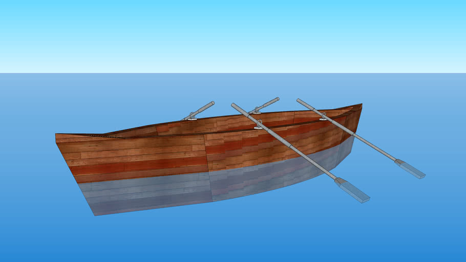 Canoe with Oars | 3D Warehouse