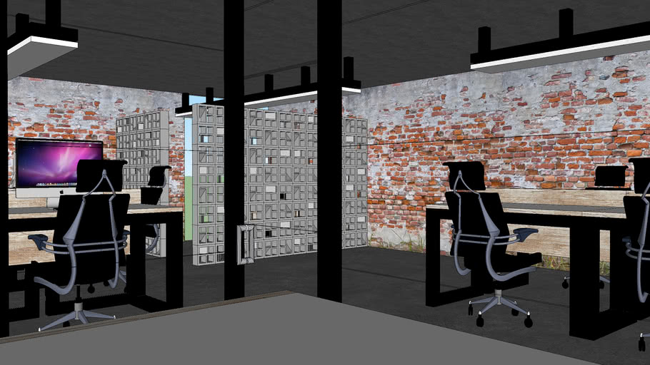 Interior Kantor | 3D Warehouse