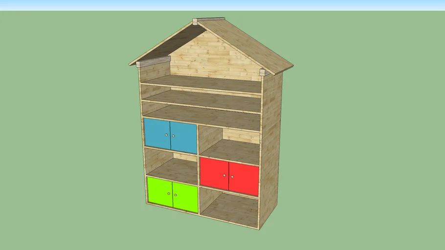 Wooden Library | 3D Warehouse