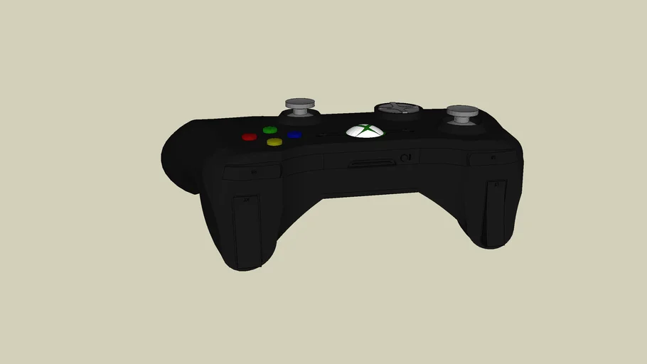Control de Xbox Negro | 3D Warehouse