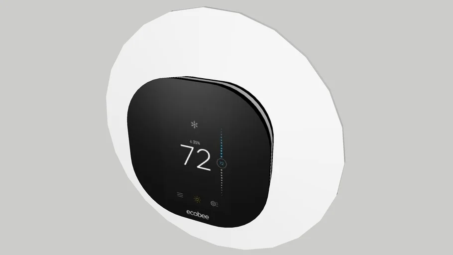 Ecobee 3 Lite with Backplate | 3D Warehouse