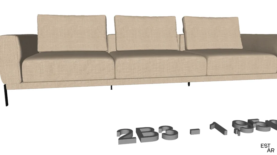 Sofa Modular San Jose - Estar Moveis | 3D Warehouse