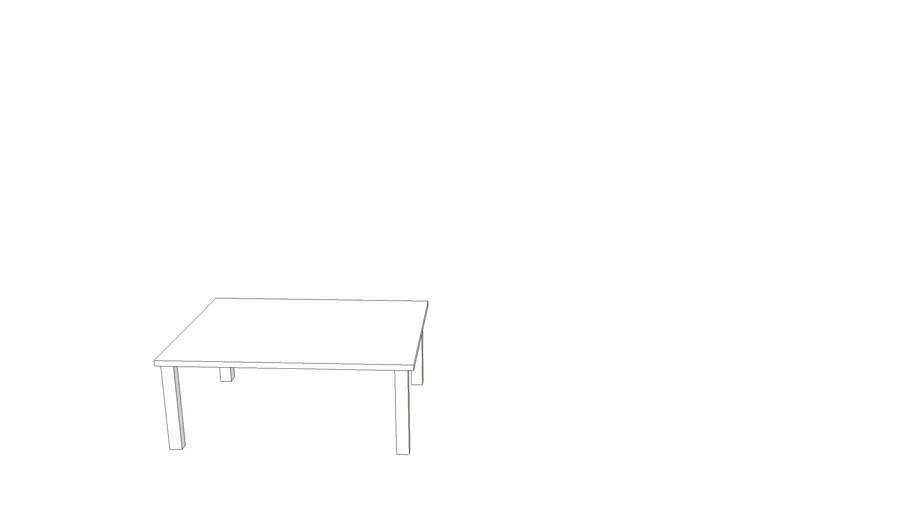 Table basse simple | 3D Warehouse