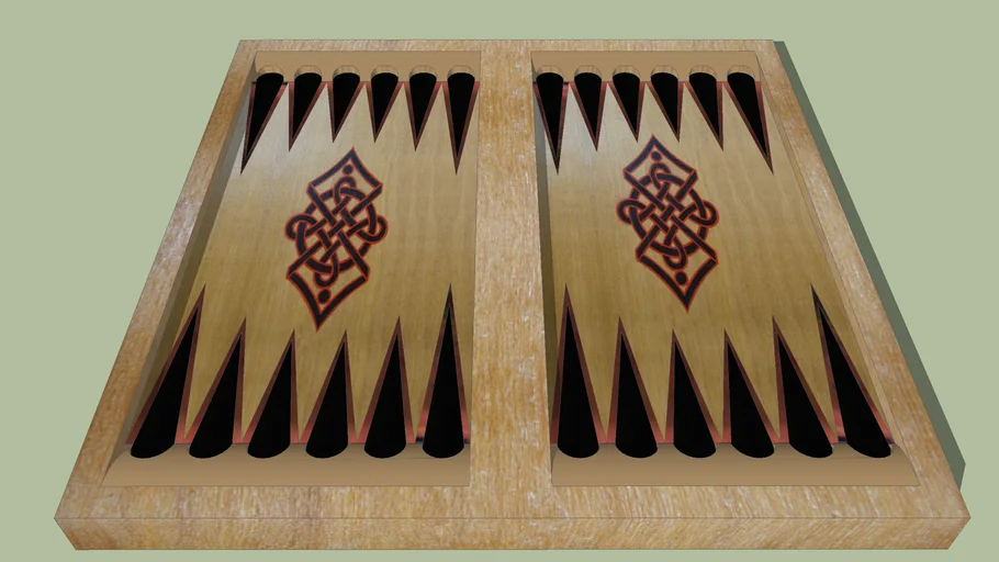 Backgammon - Board Only | 3D Warehouse