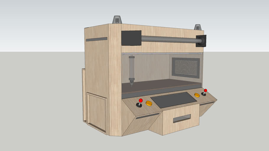 Laser Cutting Machine (Interactive Exhibit) | 3D Warehouse