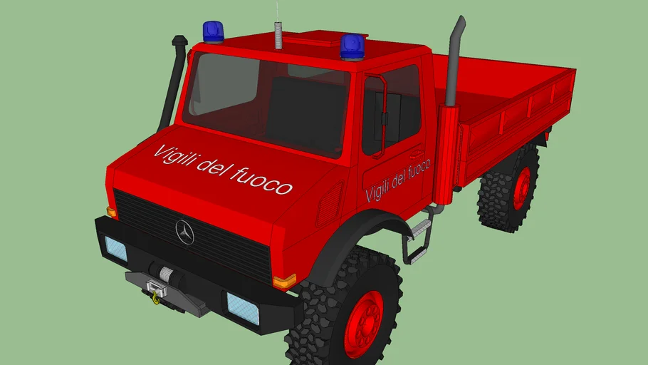 Mercedes Benz Unimog Vigili del fuoco | 3D Warehouse