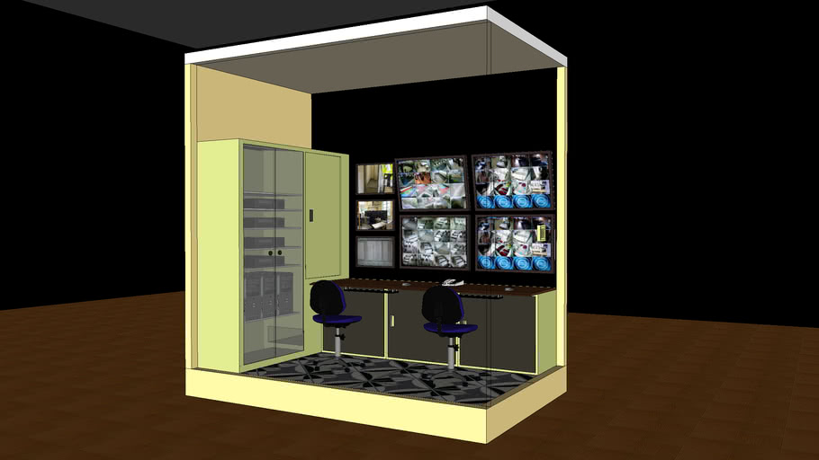 Security Control Room 3 in Hong Kong | 3D Warehouse