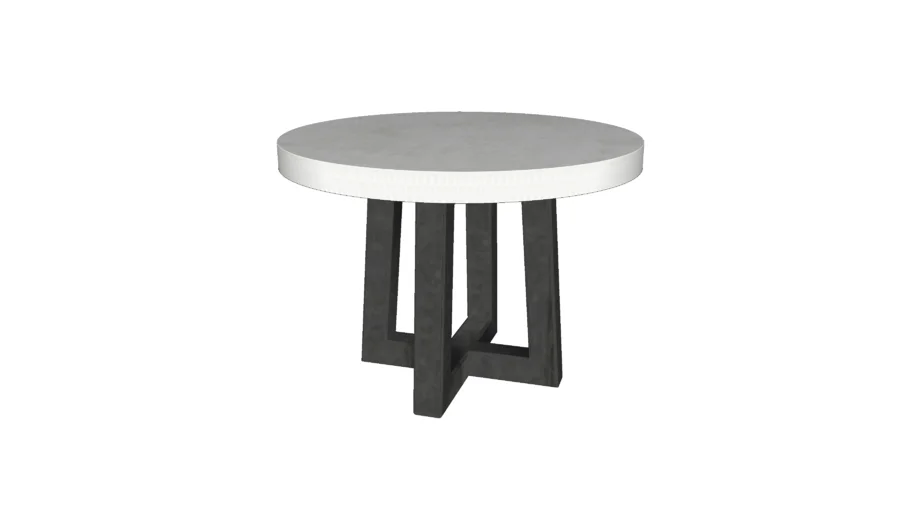 Torre Round Concrete Dining Table | 3D Warehouse
