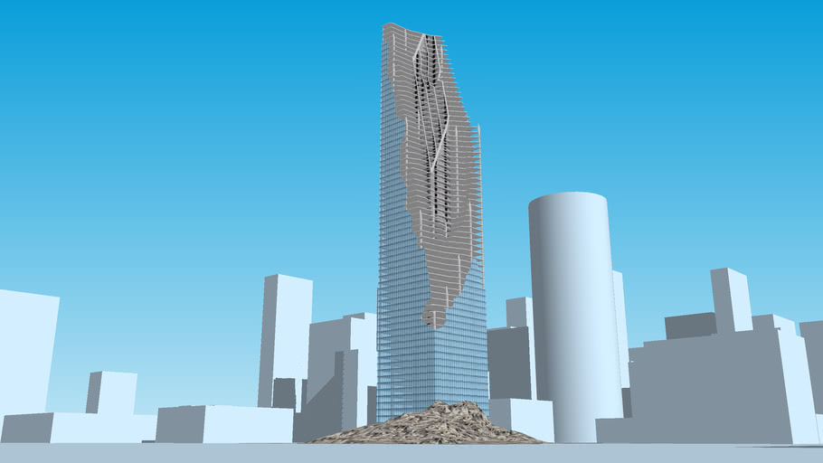 Partially destroyed skyscraper | 3D Warehouse