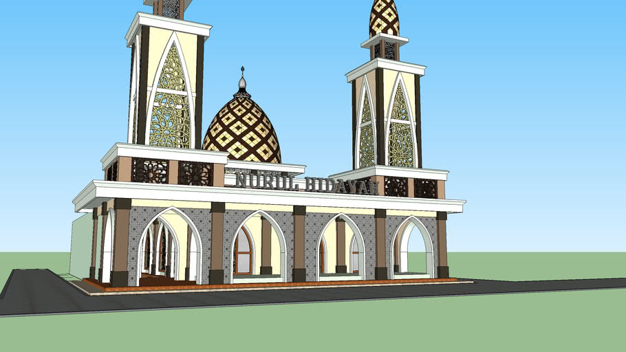 MASJID 1 lantai - ISLAMIC - MOSQUE | 3D Warehouse