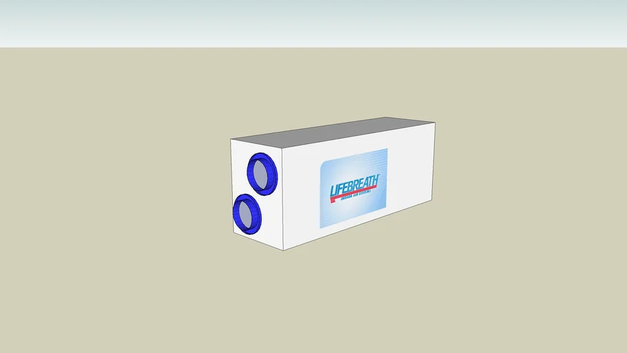 Lifebreath 195ECM Heat Recovery Ventilator | 3D Warehouse