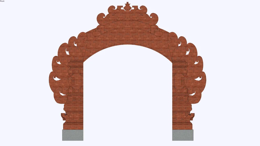 BALI GATE GAPURA BALI ARCHISAS | 3D Warehouse