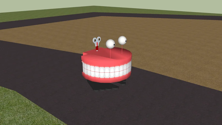 IMPROVED - Funny Sketchyphysics Clacking Teeth (Wind-Up) | 3D Warehouse
