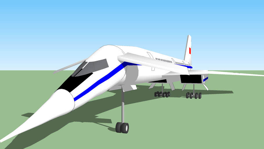 Tupolev tu-144 'concordski' | 3D Warehouse