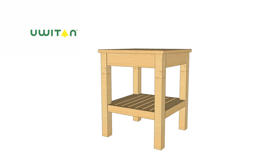 Classic Side Table Natural UWITAN | 3D Warehouse