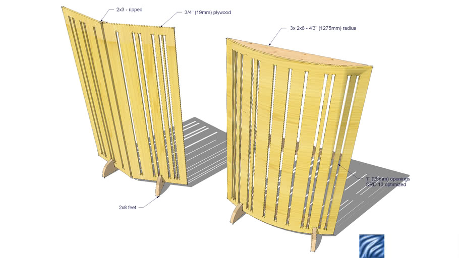 FreeFlow Open QRD Panels | 3D Warehouse
