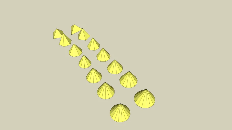 From 3-16 Sided Pyramids | 3D Warehouse