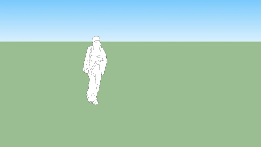 Arab Woman walking 2 | 3D Warehouse