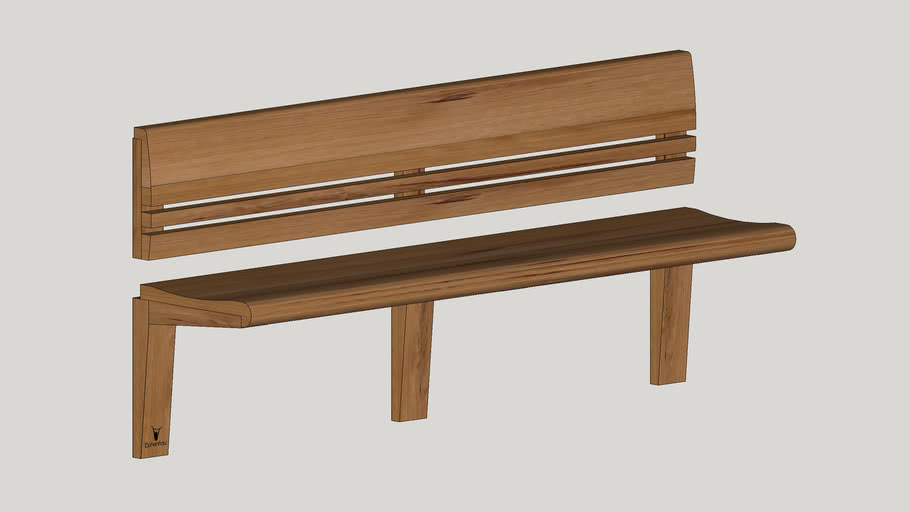 Eichenfrau form303 wall hanging bench wandhängende Sitzbank | 3D Warehouse