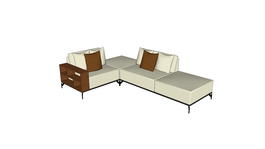 SOFA COM NICHO MDF | 3D Warehouse