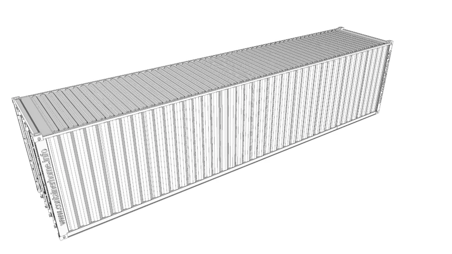 40' container | 3D Warehouse