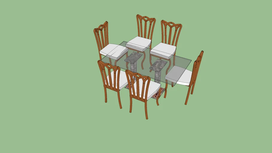 Comedor de 6 puestos | 3D Warehouse