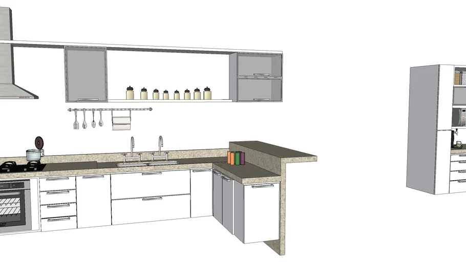 Cozinha-completa | 3D Warehouse