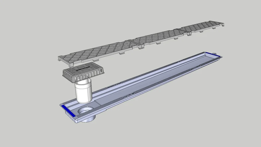 Ralo Linear Novii Oculto 75cm - Sifonado | 3D Warehouse