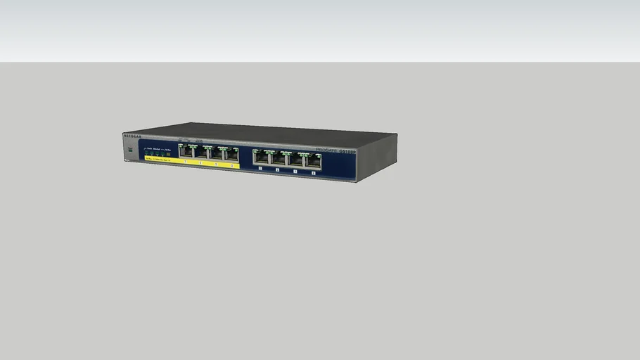 Switch PoE NetGear GS 108P | 3D Warehouse