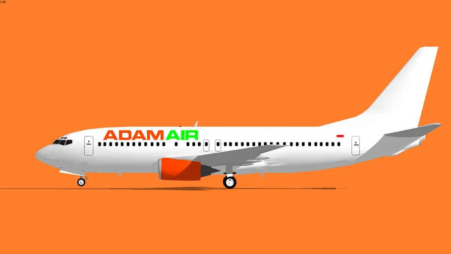 Adam Air Boeing 737-400 2 | 3D Warehouse