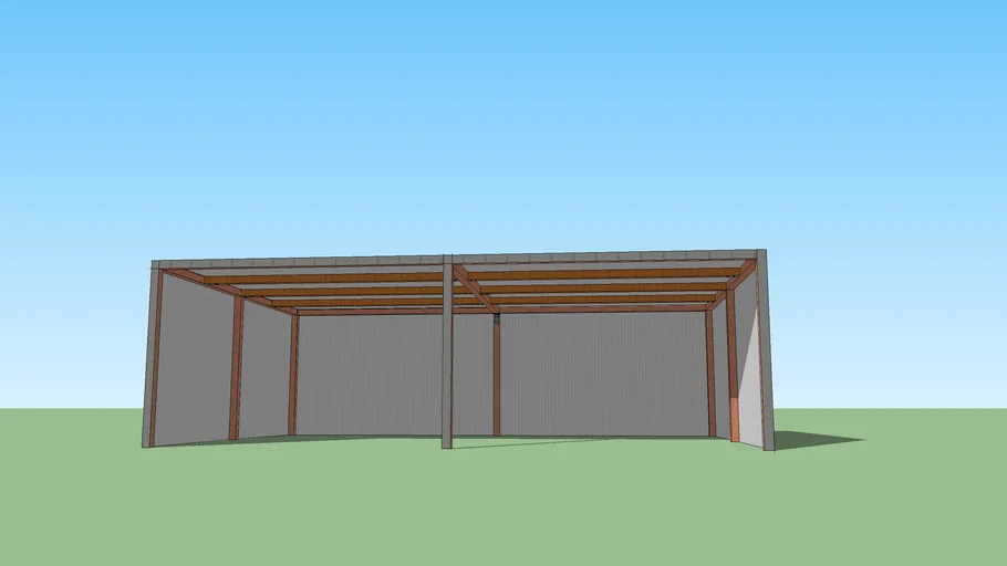 Open shed | 3D Warehouse
