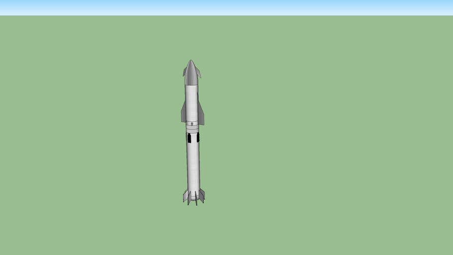 Starship + Super Heavy full model | 3D Warehouse
