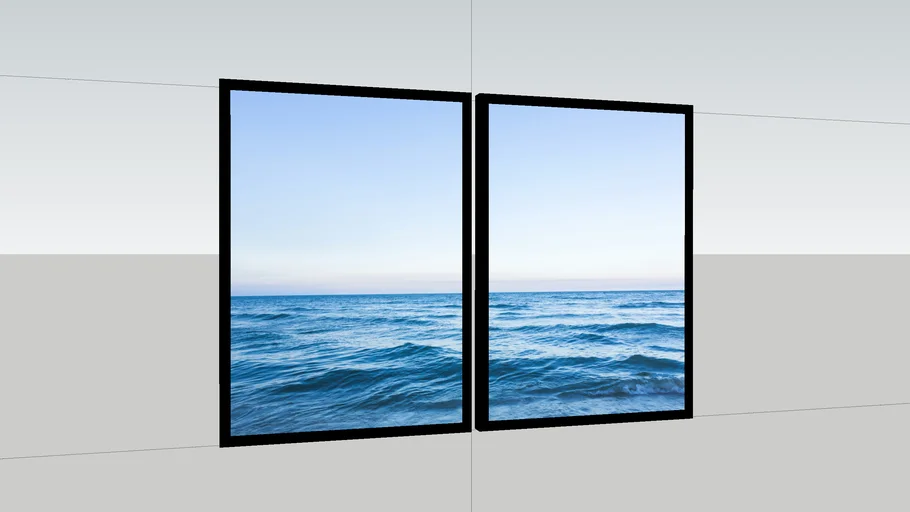 Kit Quadros Decorativos Mar | 3D Warehouse