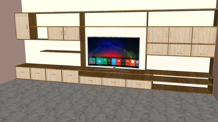 TV rack design | 3D Warehouse